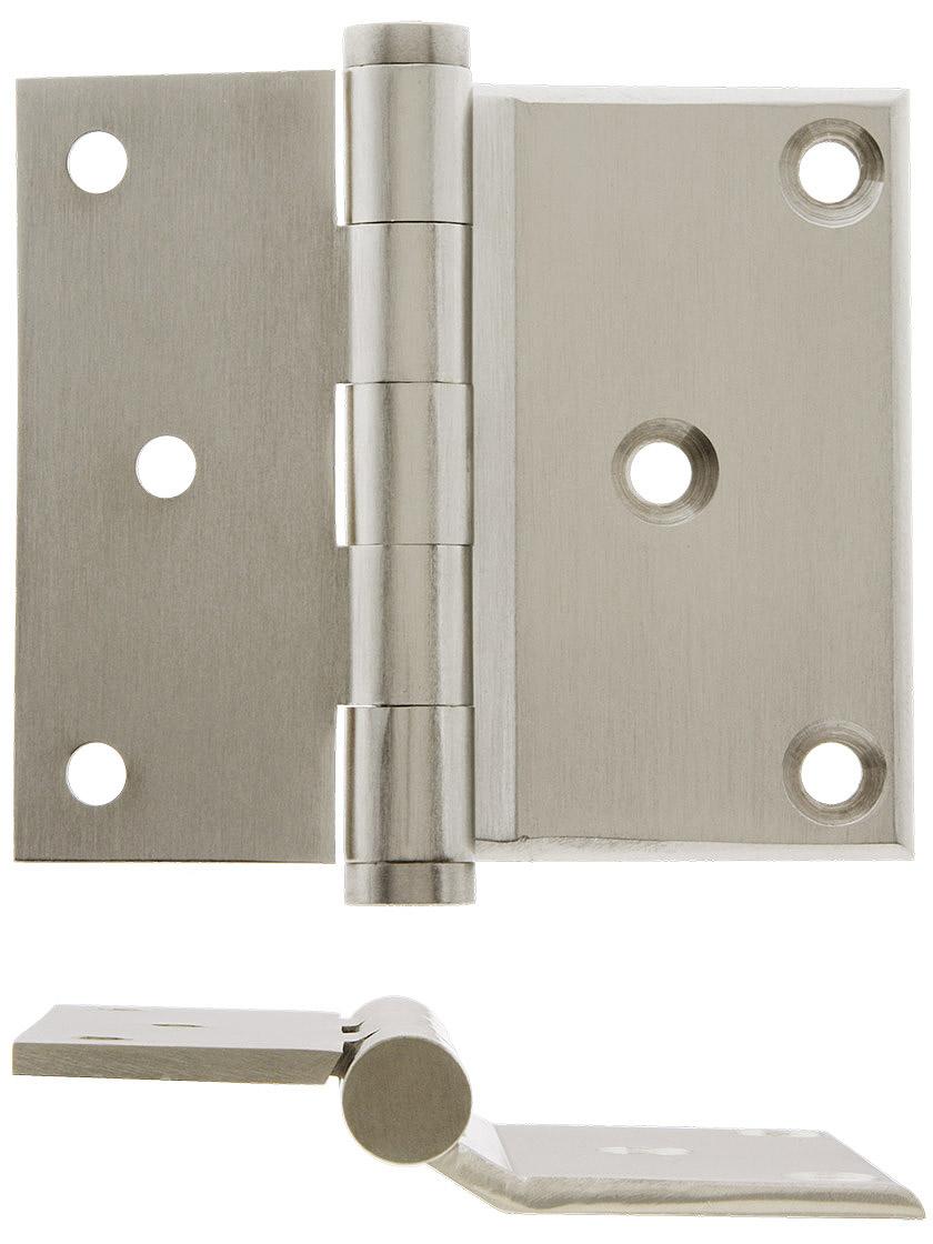 3" Solid Brass Half-Surface Door Hinge With 3/8" Offset | House of Antique Hardware